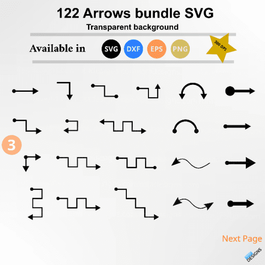 Get Creative with Our 122 SVG Arrows Bundle - Arrows Signs