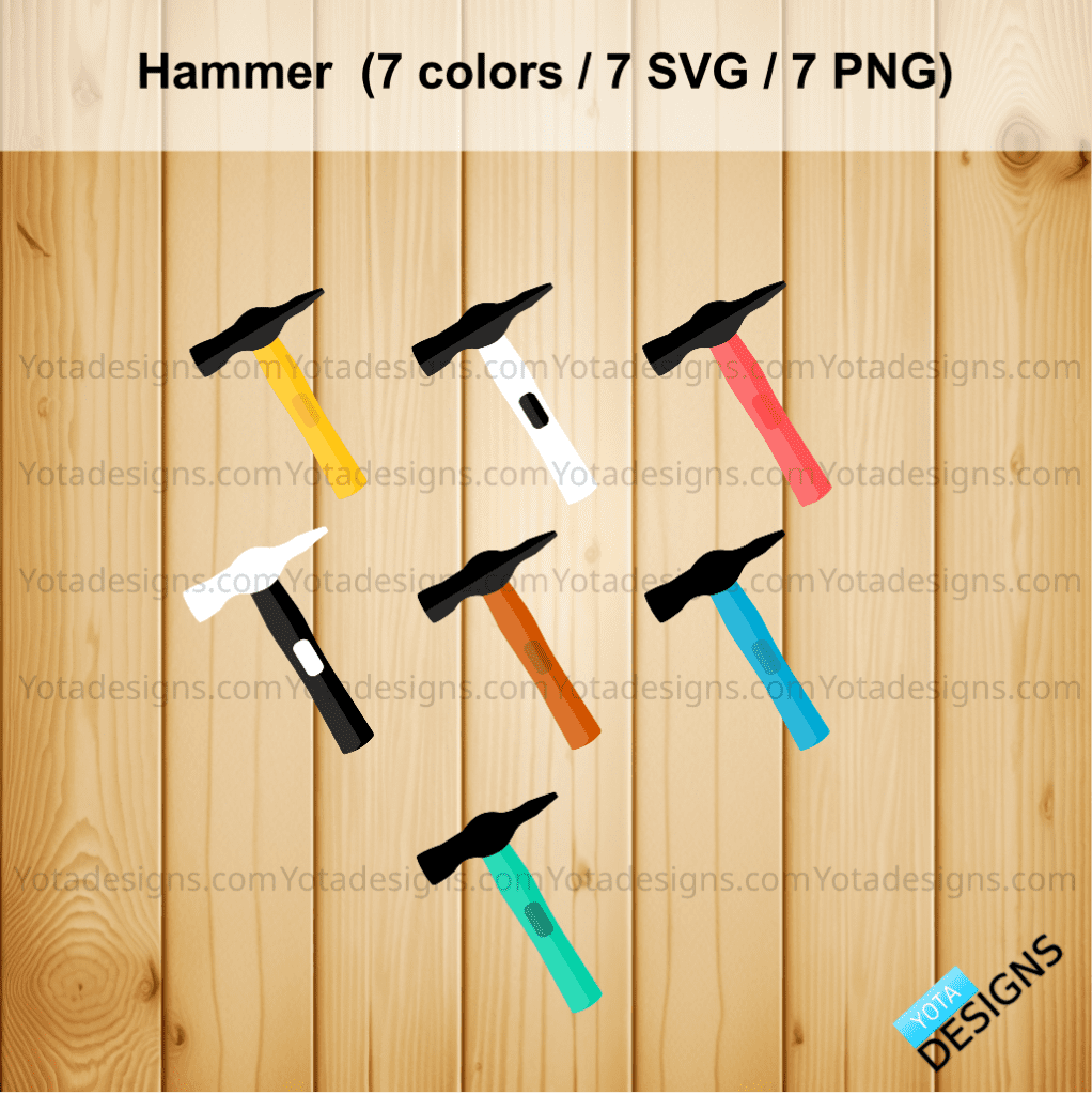 Drill icon with 6 different colors for designer