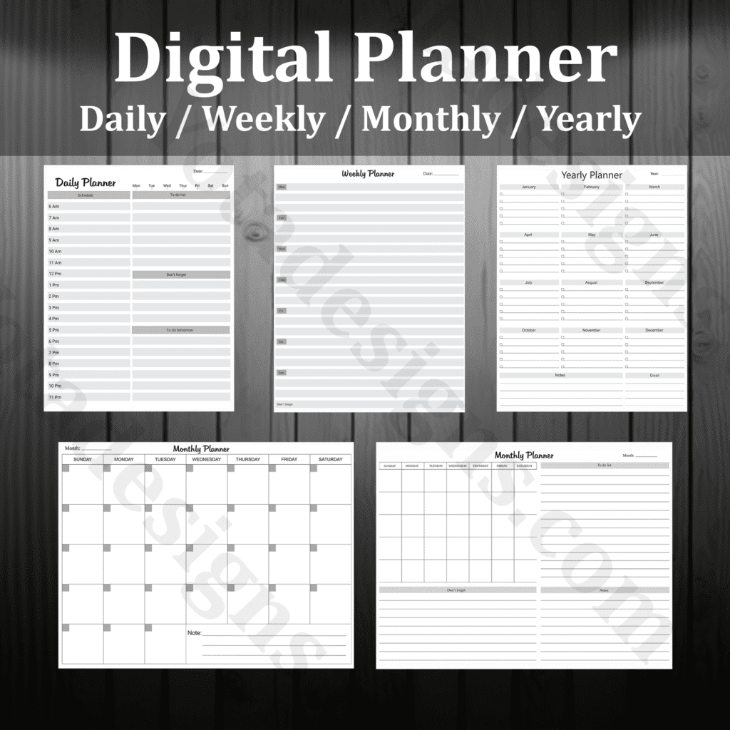 Get Organized with Digital Printable Planners Daily,