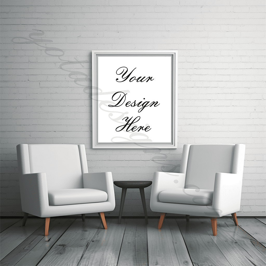 Smart Object Mockup for Living Room Decor